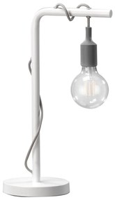 ONLI - Stolní lampa WIRE 1xE27/15W/230V 50 cm šedá/bílá