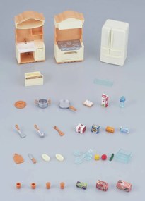 _Ostatní 1_ Sylvanian Families kuchyňská linka s ledničkou nábytek doplněk k herním sadám 5341