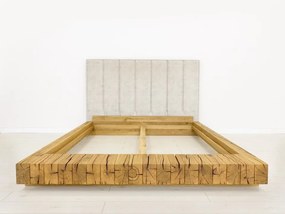 Dubová postel s opěradlem 160 x 200 cm URBAN FOREST 6