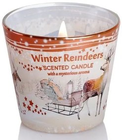 Vonná svíčka ve skle vánoční WINTER REINDEERS 115 g (Bartek Candles)