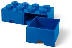 Tmavě modrý úložný box se dvěma šuplíky LEGO®