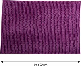 MSV CHENILLE koupelnová předložka 60 x 90 cm fialová / polyester / pro