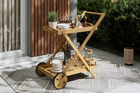 XXXLutz ZAHRADNÍ SERVÍROVACÍ VOZÍK, barvy akácie, 85/90/53 cm Ambia Garden - Online Only zahradní nábytek - 001254007201