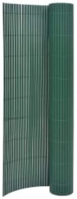 Oboustranný zahradní plot 90 x 400 cm zelený 317147