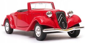 008751 Kovový model auta - Old Timer 1:34 - 1939 Citroën 11B Traction Avant Cabrio Červená