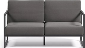 Tmavě šedá hliníková zahradní pohovka Comova – Kave Home