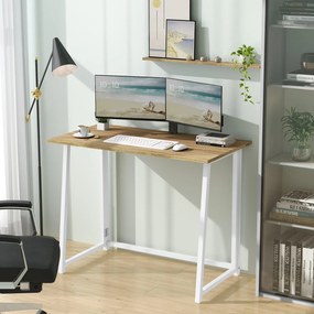 Set do pracovny ZARIMO stůl 80x40 cm bílý + křeslo AVOLA VELVET světle modré