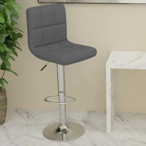 Barová židle šedá umělá kůže - Default Title