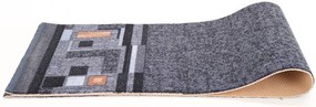 Associated Weavers, Protiskluzový běhoun na míru Bombay 97, šíře 100 cm, šedá, chodba / předsíň