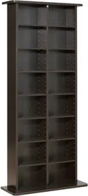 Úložná skříňka na média, 8patrový organizér na DVD VEVOR – 559 × 222 × 1295 mm