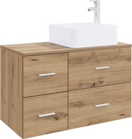 Sada koupelnového nábytku 2 ks Dub artisan Kompozitní dřevo 3403967