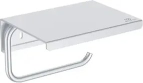 Ideal Standard ALU+ - Držák toaletního papíru s poličkou | silver