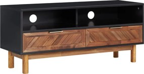 TV stolek 100 x 35 x 45 cm masivní akáciové dřevo a MDF 289903