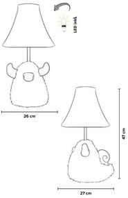 Happy Lamps - LED Dětská stolní lampa HUGO LED/5,4W/230V býk