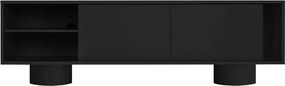 Černý TV stolek 160x48x42 cm Taro – noo.ma
