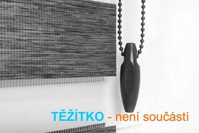 ZEBRA® Roleta DEN A NOC / MINI / PREMIUM / šedý melír / BH 19 Barva mechanizmu: bílá, Výška: 150, Šířka: 30