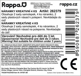 RAPPA Kreativní sada náramků / 4 ks / samolepky na zdobení