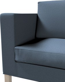 Potah na pohovku IKEA  Karlanda rozkládací, krátký barva modrá látka pletený vzor