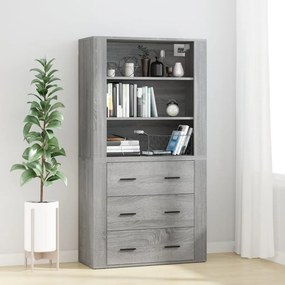 Skříň highboard šedá sonoma kompozitní dřevo 3185397