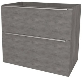 Mereo Mailo, koupelnová skříňka 61 cm, chrom madlo, Multidecor, Beton tmavě šedý CN590SBET2