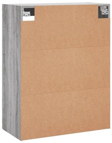 Nástěnné skříňky 2 ks šedé sonoma kompozitní dřevo,  3197935