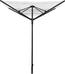 Zahradní sušák na prádlo, černá, 45 m, ROTARY NEW TYP 3