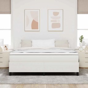 Rám platformy Krémová 180 x 200 cm Žebrovaná látka 3337424