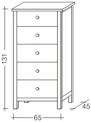 Gazel NATUR Komoda V. - malá