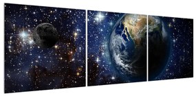Vesmírný obraz planet (150x50 cm)