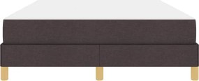 Postel s boxspringem s matrací Tmavě hnědá 140 x 200 cm textil 3398573