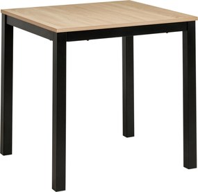 XXXLutz JÍDELNÍ STŮL, černá, Sonoma dub, 80-120/70/76 cm Carryhome - Jídelní stoly - 000055007901