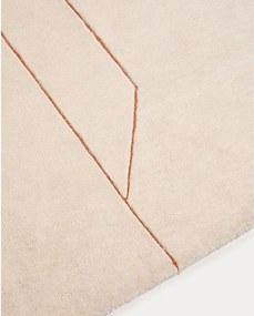 Krémový ručně tkaný koberec 160x230 cm Delide – Kave Home