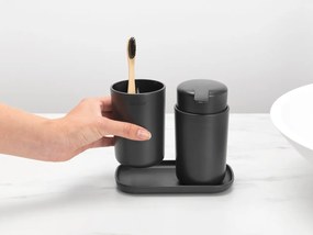 Brabantia RENEW Koupelnová sada 3 ks - tmavě šedá