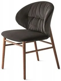 BONTEMPI - Židle DROP s dřevěnou podnoží