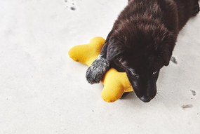 Hračka pro psy MiaCara Stella kost Barva: Světle šedá strakatá - 27 cm