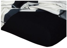 DADKA Froté prostěradlo černé Rozměr 100x200x20