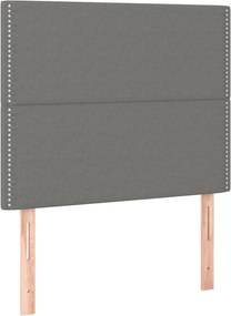 Box spring postel s matrací tmavě šedá 90x200 cm textil 3137046