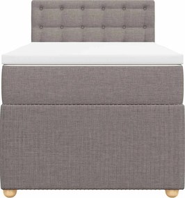 Box spring postel s matrací taupe 80x200 cm textil 3287301