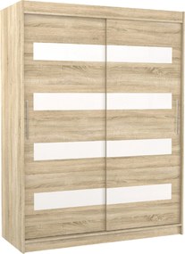 ADRK Furniture Skříň posuvná se zrcadlem MARTINEZ 150 ADRK-SW-MAR-S-WL-150