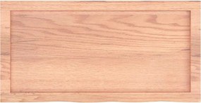Koupelnová deska hnědá 80x40x(2-4) cm ošetřený masivní dřevo 3156117