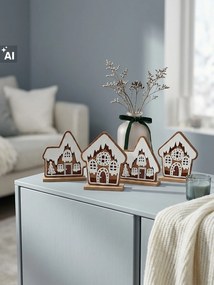 Sinsay - Vánoční dekorace ve tvaru perníkové chaloupky 2 pack - vícebarevná
