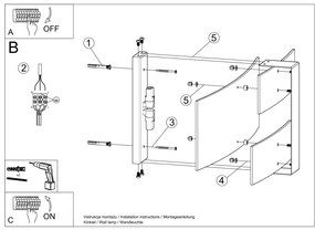 Nástěnné svítidlo Celia, 1x mléčné skleněné stínítko, w