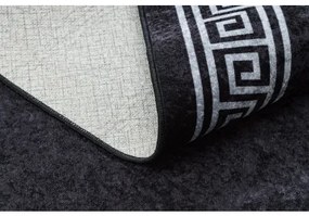 Dywany Luszczow Dětský kusový koberec MIRO 52071.804 pratelný  Rám, řecký protiskluz, černý / bílá Rozměr koberce: 140 x 190 cm
