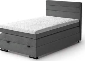 Kontinentální boxspring postel LORA 200x120, modrá (mono 242)