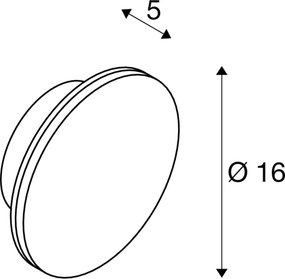 LA 1007912 D-RING S nástěnné svítidlo, fáze, 2700/3000K, fáze, IP65, bílá - BIG WHITE (SLV)