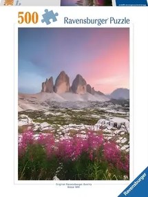 RAVENSBURGER Puzzle Dolomity Tre Cime di Lavaredo / 500 dílků