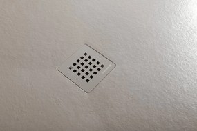 Polysan Polysan, TRENECA sprchová vanička z litého mramoru s možností úpravy rozměru 100x100cm, béžová matná, 84301.81