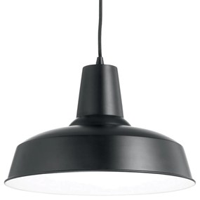 Závěsné svítidlo Ideal lux 093659 MOBY SP1 NERO 1xE27 60W černá Závěsná svítidla