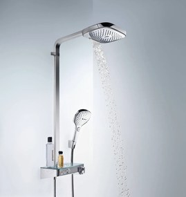 Hansgrohe Raindance Select E, Showerpipe 300 3jet s termostatem ShowerTablet Select 300, chromová, HAN-27127000