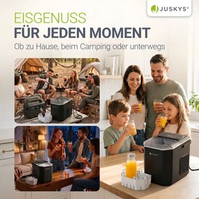 Juskys Výrobník ledu IceOracle se samočištěním Barva: červená